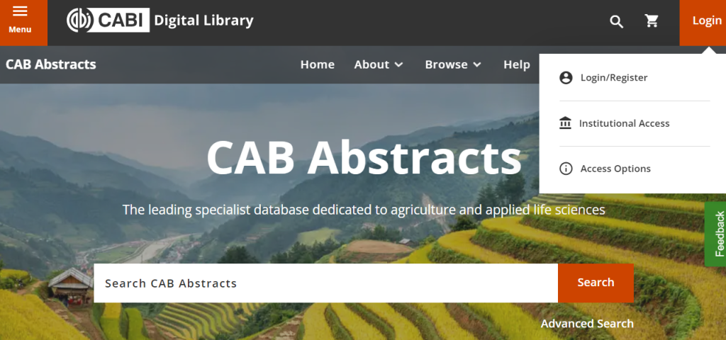 Cab Abstracts – 國立臺灣大學圖書館參考服務部落格